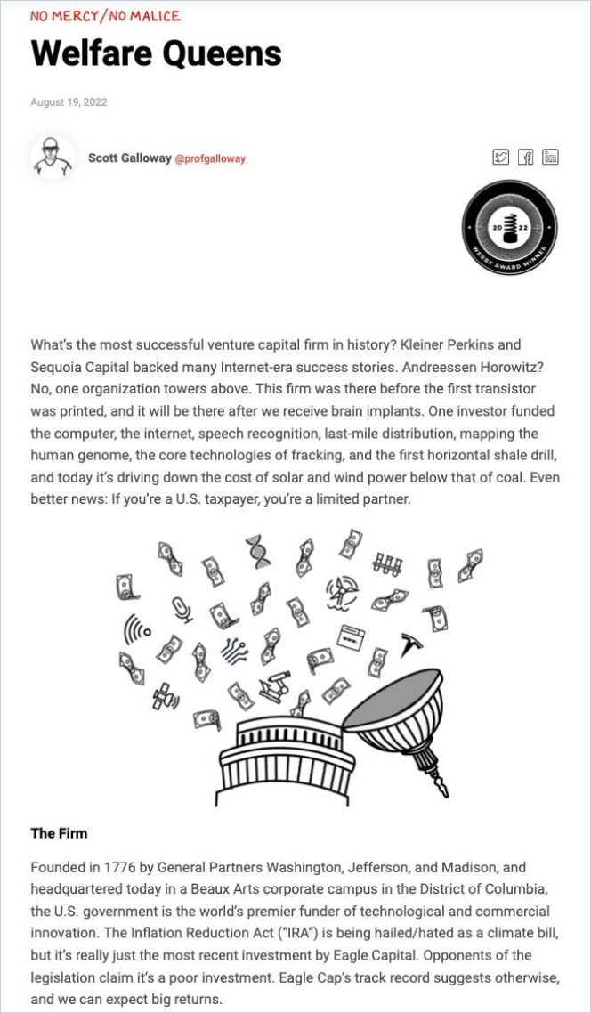 Welfare Queens Free Summary by Scott Galloway